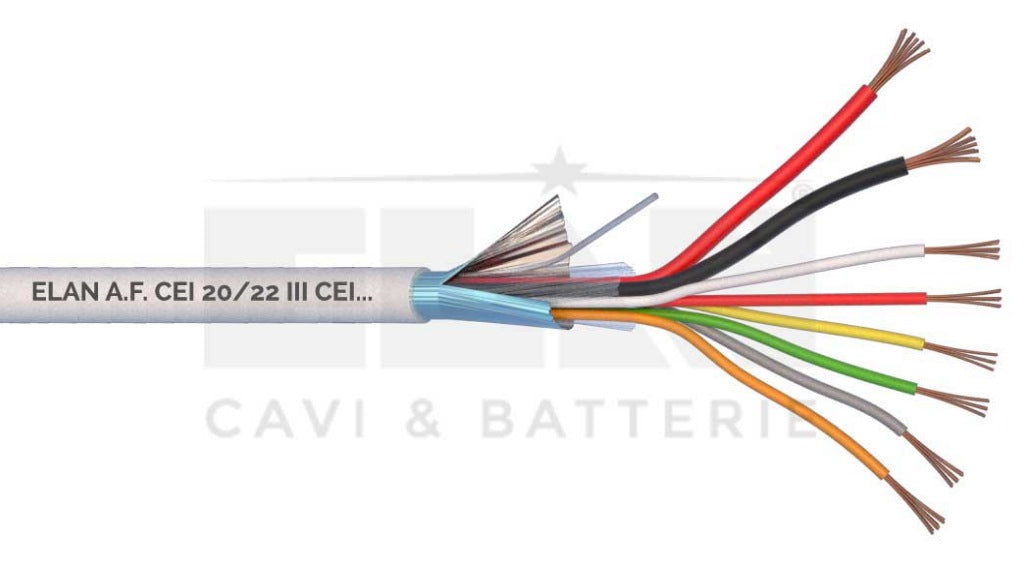 CABLE ALARM SCREENED 2x0.75x2x0.22mm WHITE ELAN – G&E Electronics Ltd